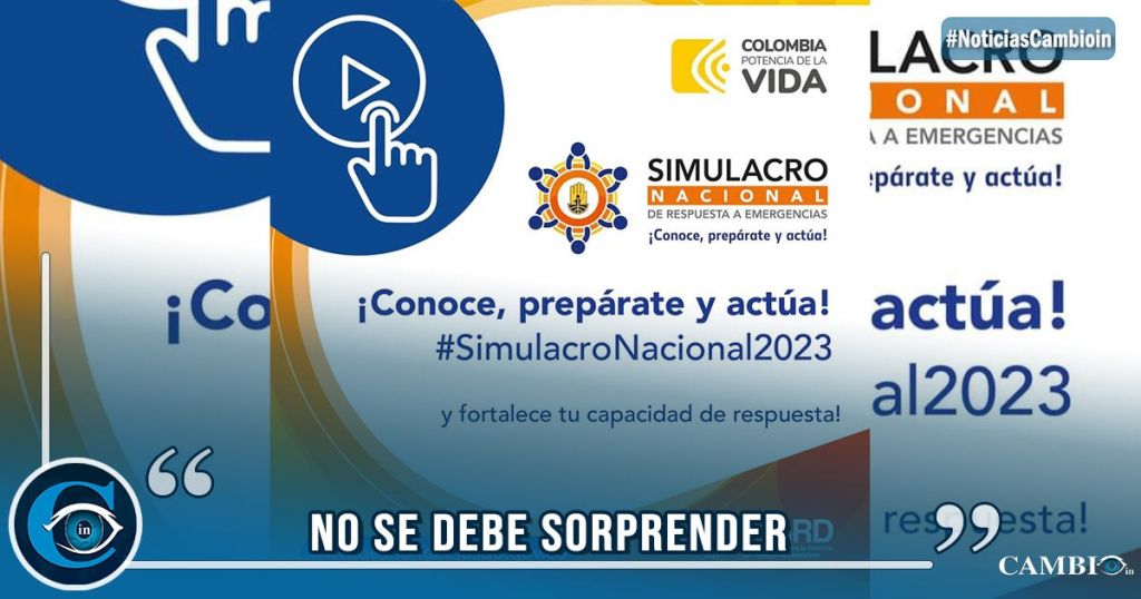 Hoy se realizará el gran simulacro nacional. Así será en Ibagué | CambioIn